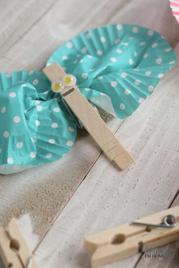 Simple Cupcake Wrapper Butterfly Craft for Kids