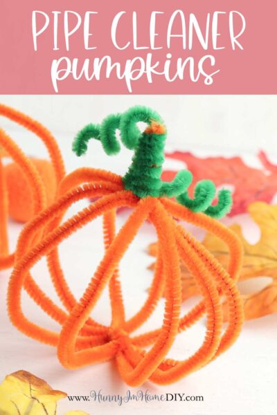 Quick & Easy Fall Pipe Cleaner Pumpkin Craft for Kids